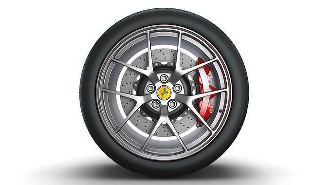 Ferrari OEM F12 wheel 3D model | CGTrader