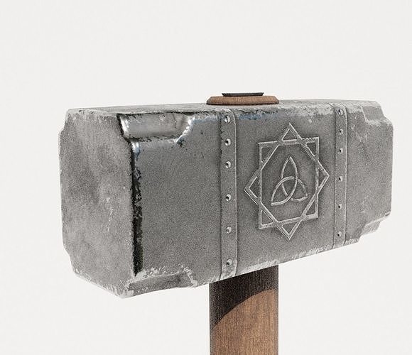 Medieval SledgeHammer free VR / AR / low-poly 3D model | CGTrader