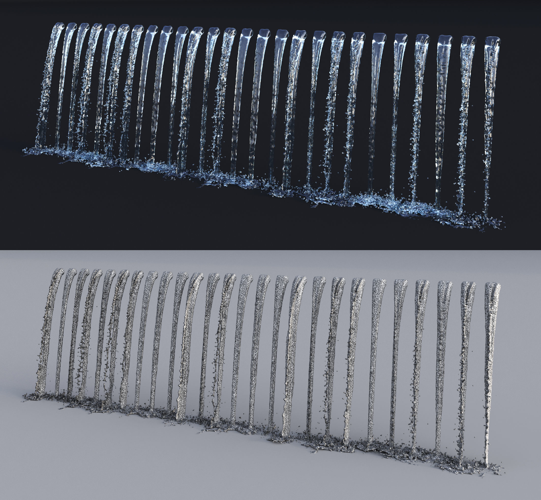 Waterfalls and Fountains Collection 3 3D model | CGTrader