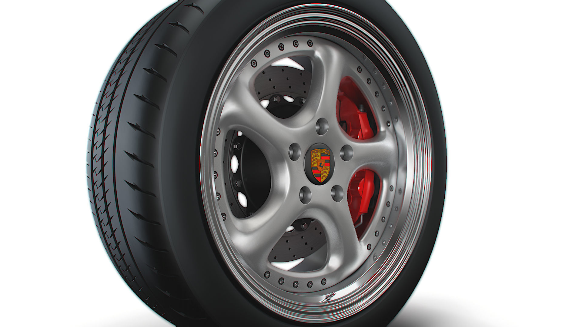 Porsche Turbo P wheel 3D model | CGTrader