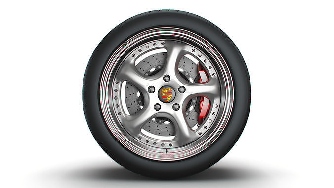 Porsche Turbo P wheel 3D model | CGTrader