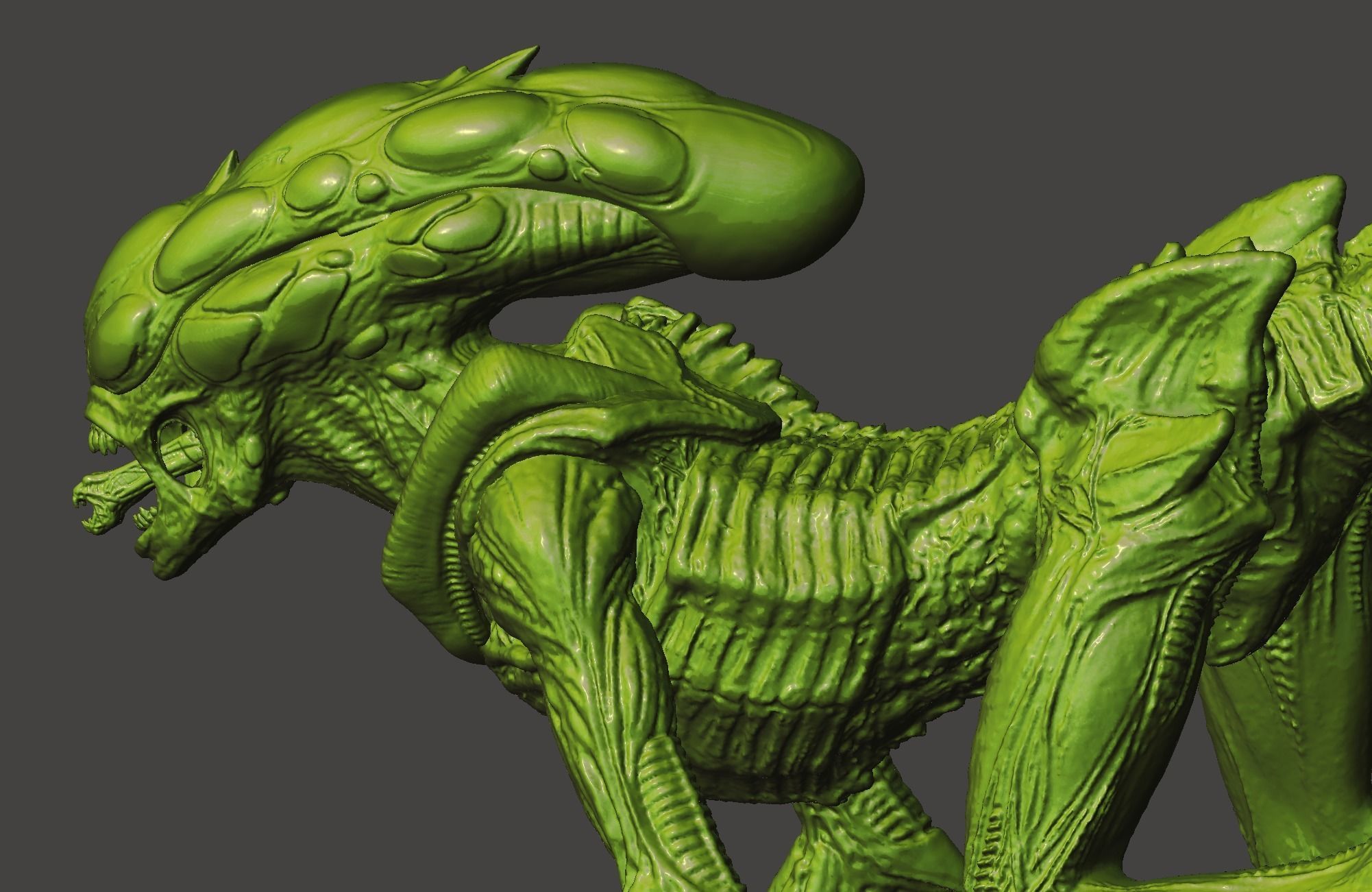 Aliens Fireteam Elite Burster Xenomorph Alien Popper Hi-Poly STL 3D ...