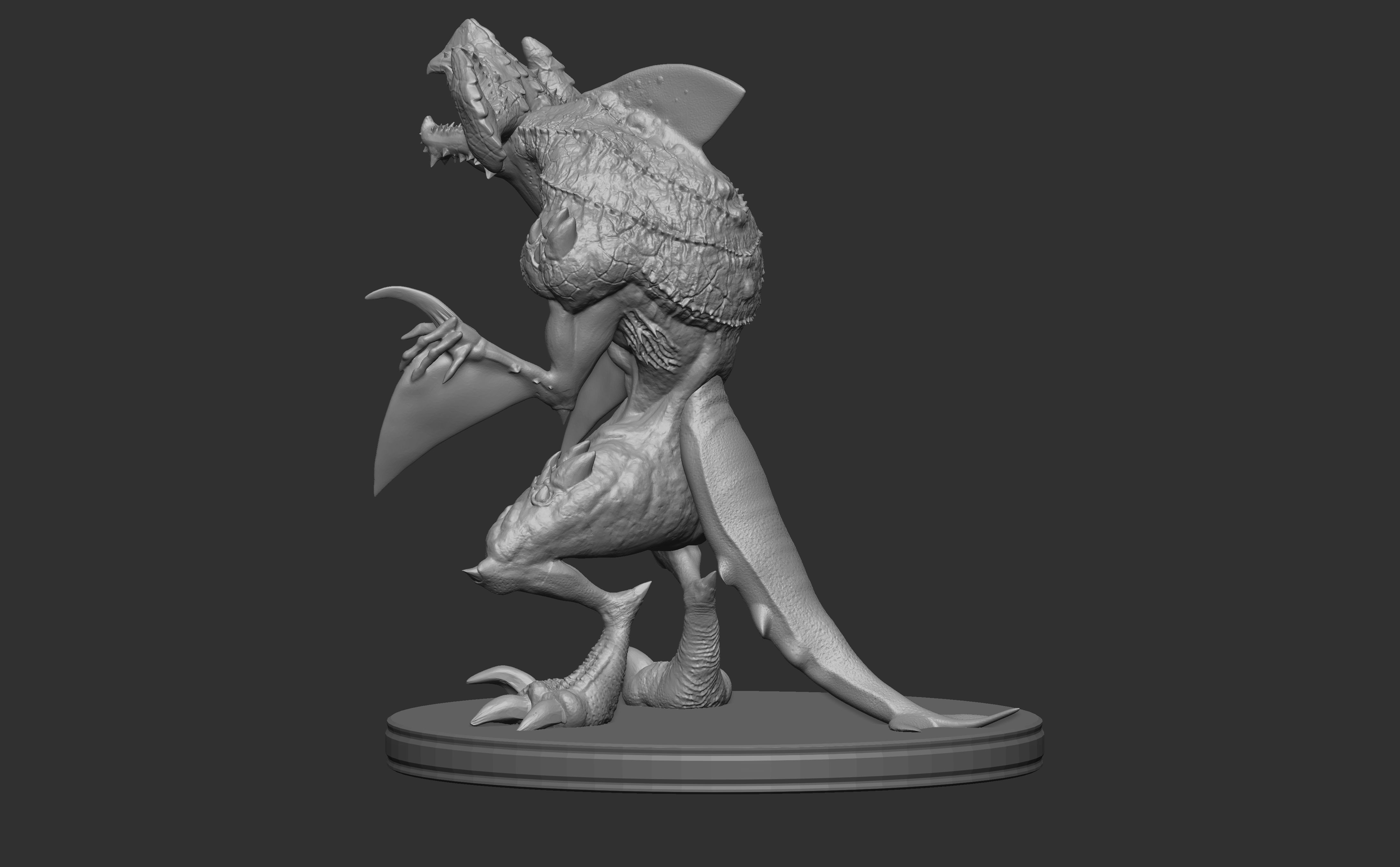 Garchomp - Pokemon - fan Art conccept - evolution 3D model 3D printable ...