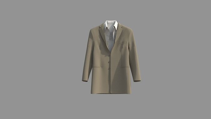3D model Trench Coat A VR / AR / low-poly | CGTrader
