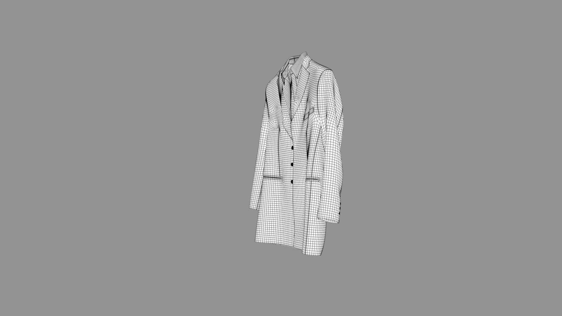 3D model Trench Coat A VR / AR / low-poly | CGTrader
