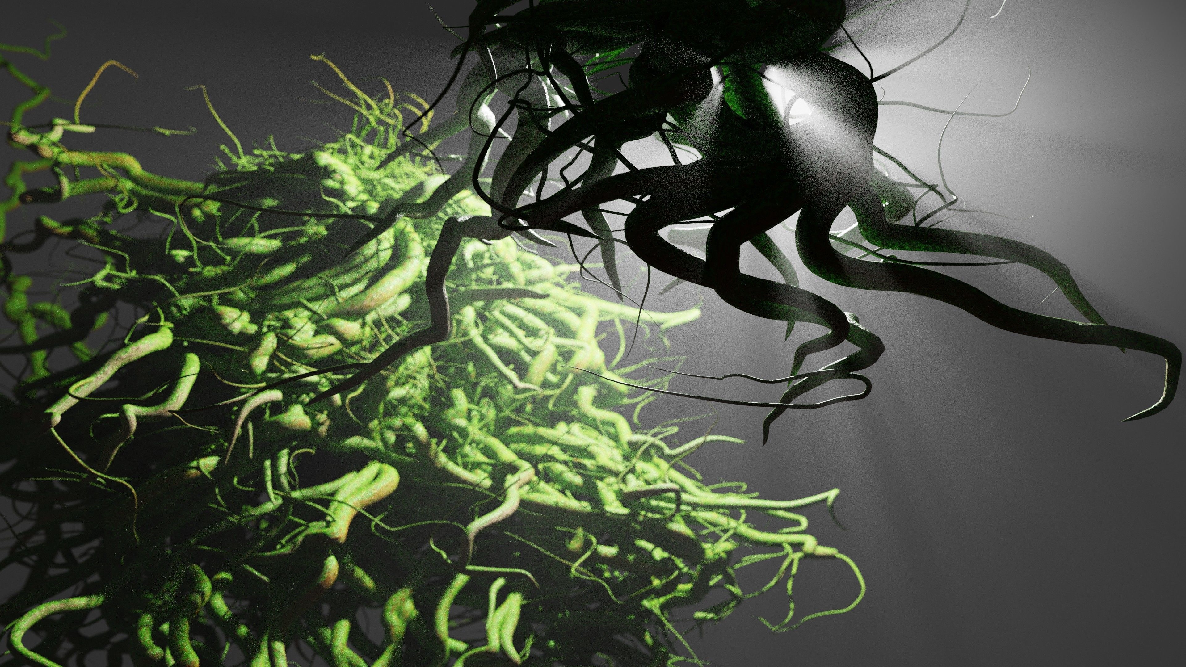 Root generator - Animation Ready - Geometry Nodes 3D model animated ...