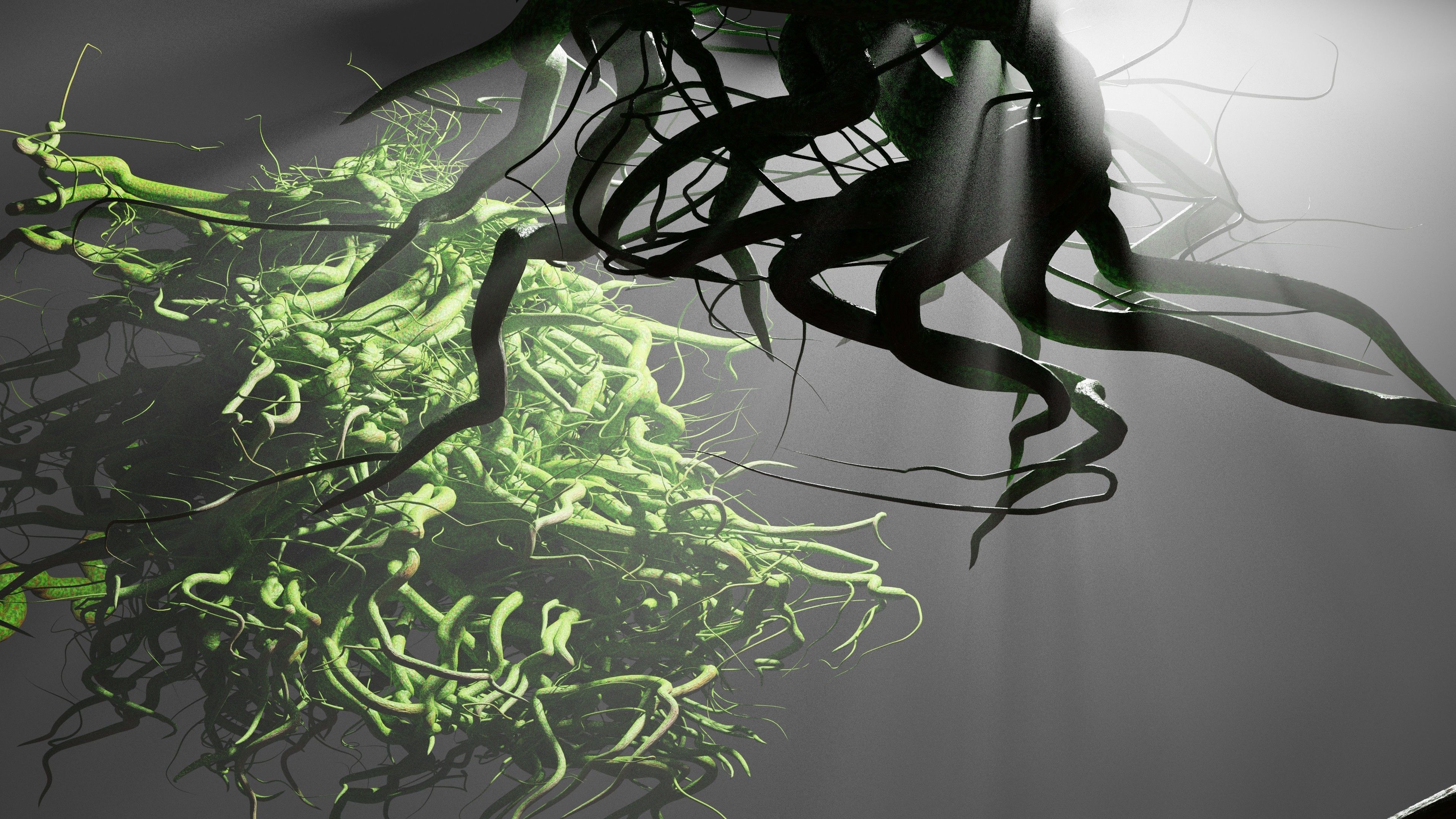 Root generator - Animation Ready - Geometry Nodes 3D model animated ...