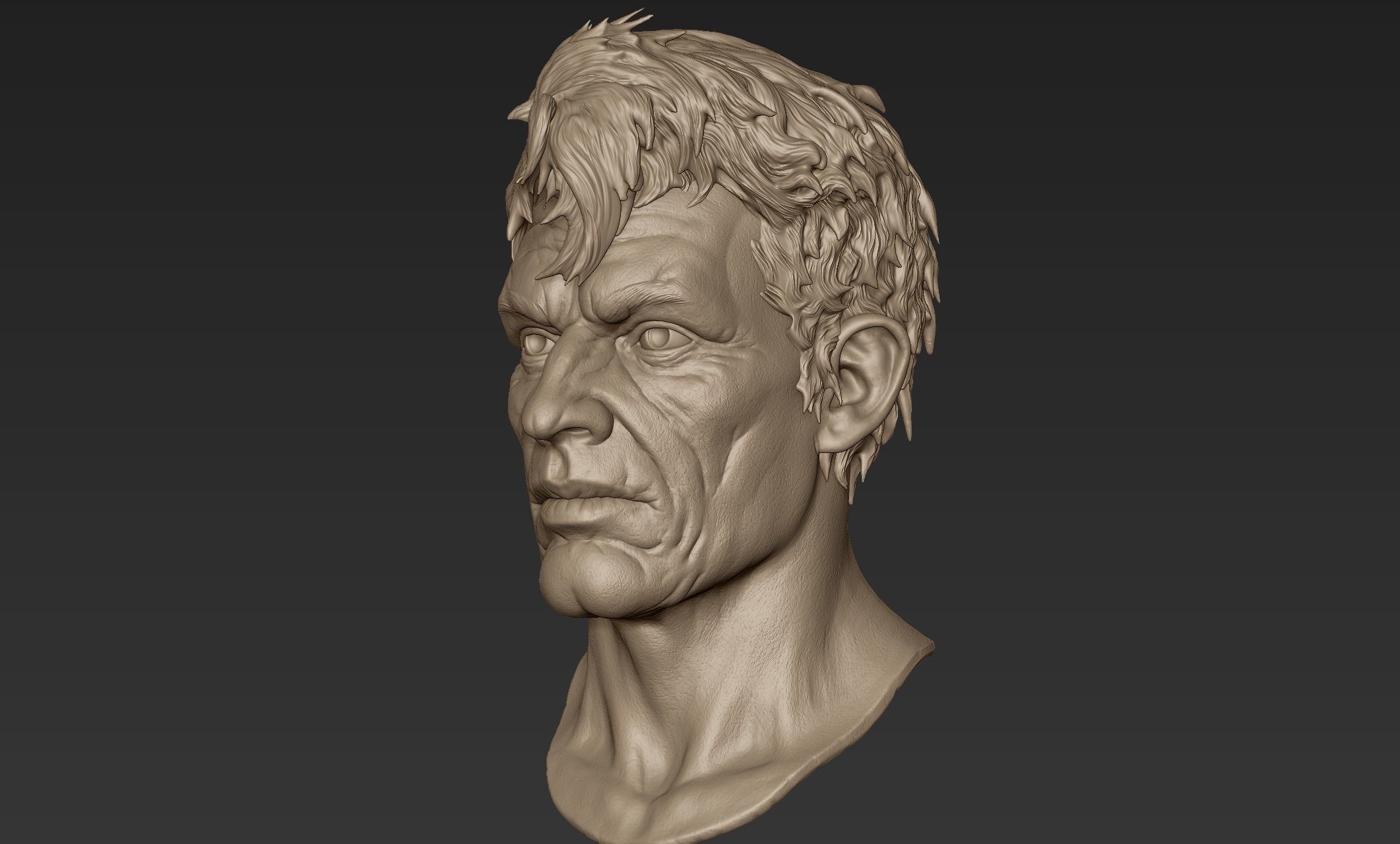 Old Man Head Sculpt 3D model | CGTrader