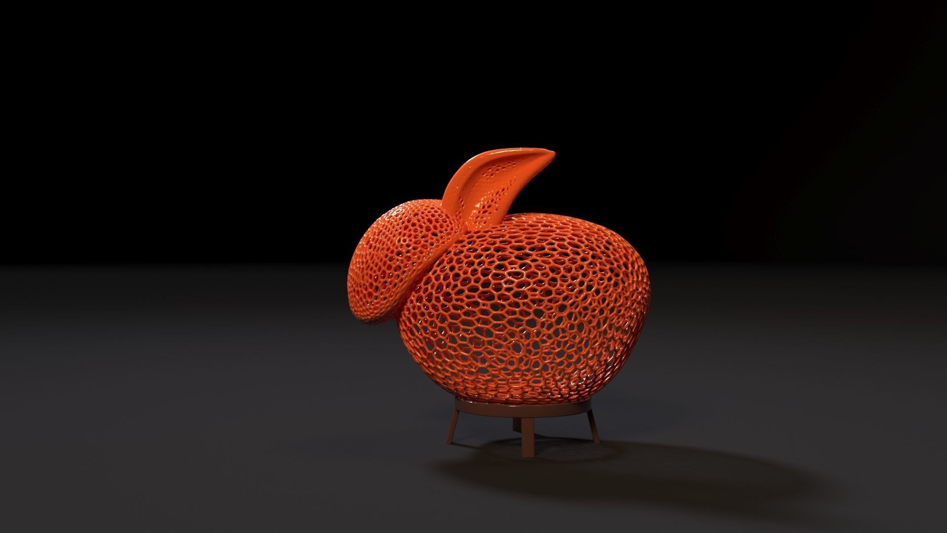 Rabbit on a stand 3D model 3D printable | CGTrader