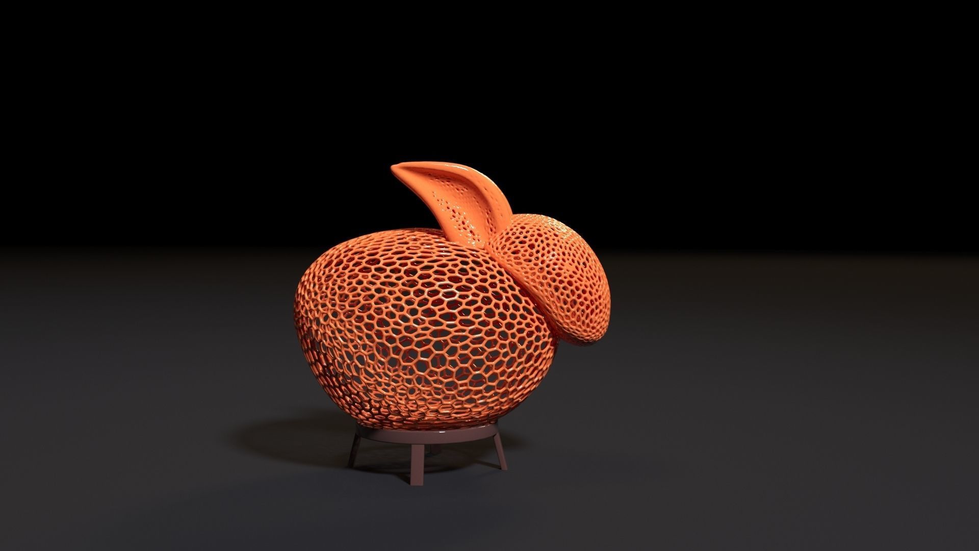 Rabbit on a stand 3D model 3D printable | CGTrader