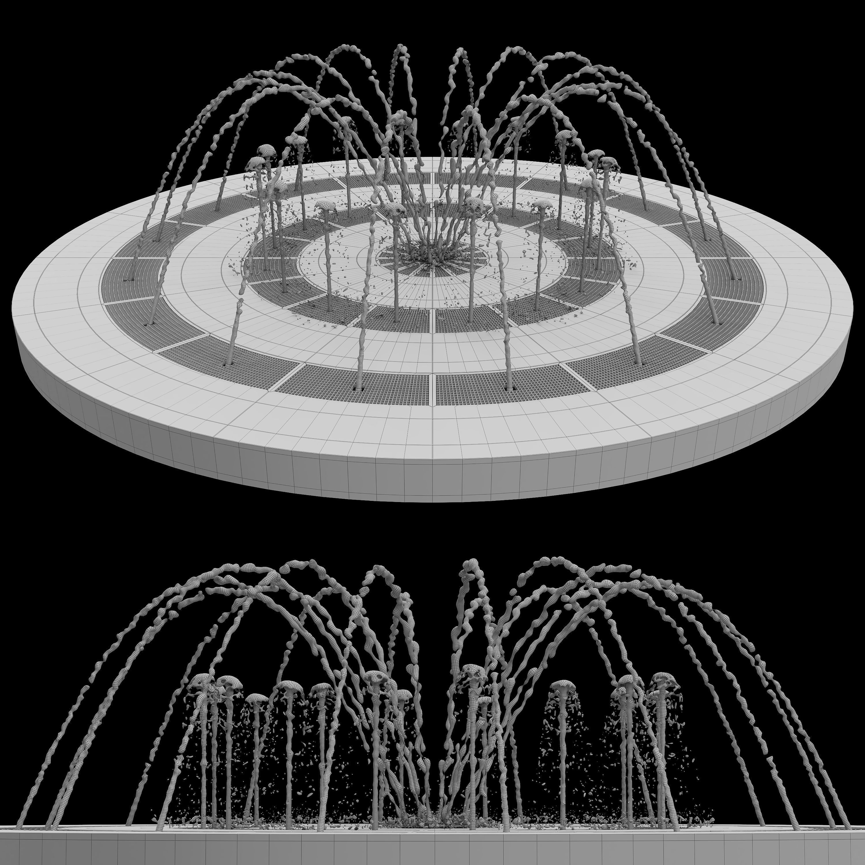 Dry fountain 01 3D model | CGTrader