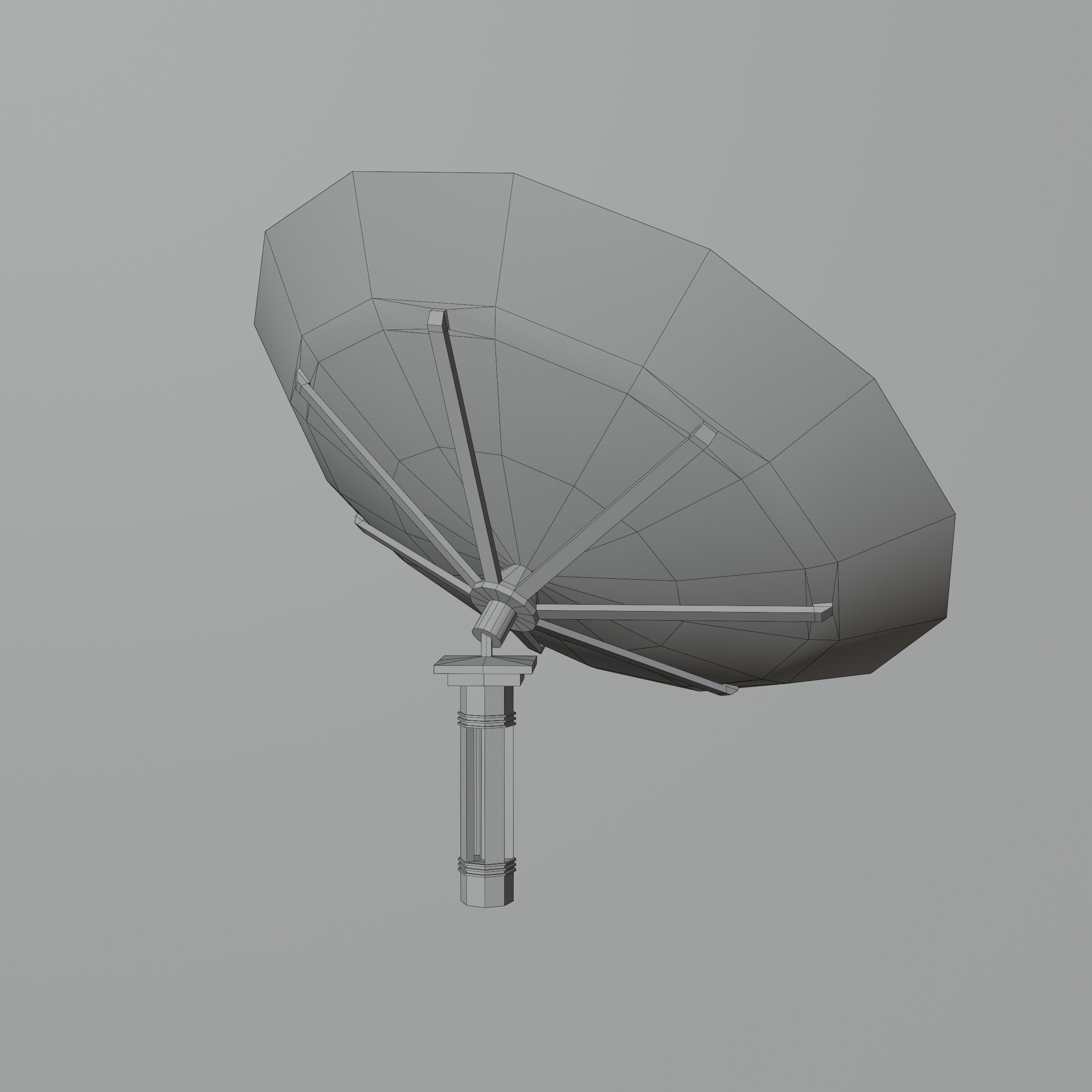 3D model Parabolic antenna VR / AR / low-poly | CGTrader