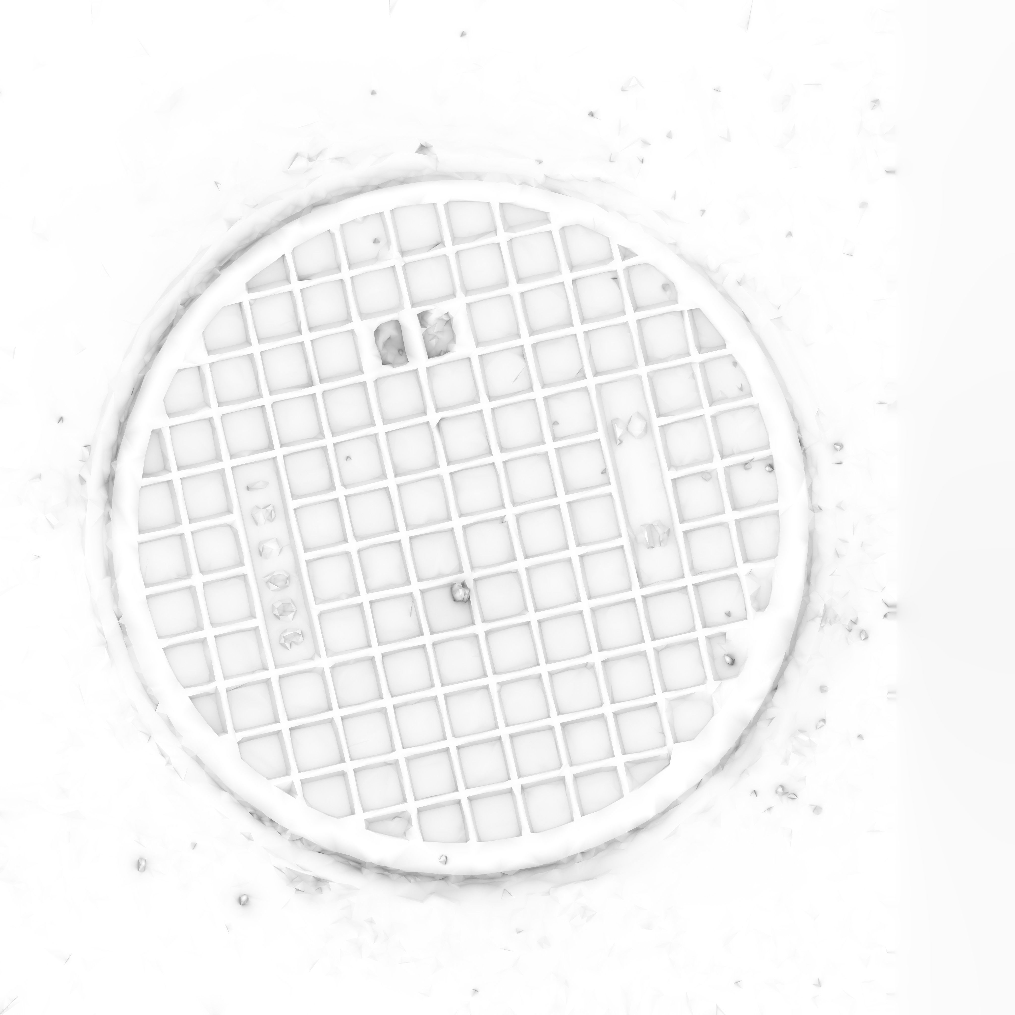 3D model Game Ready Manhole Cover 1 VR / AR / low-poly | CGTrader