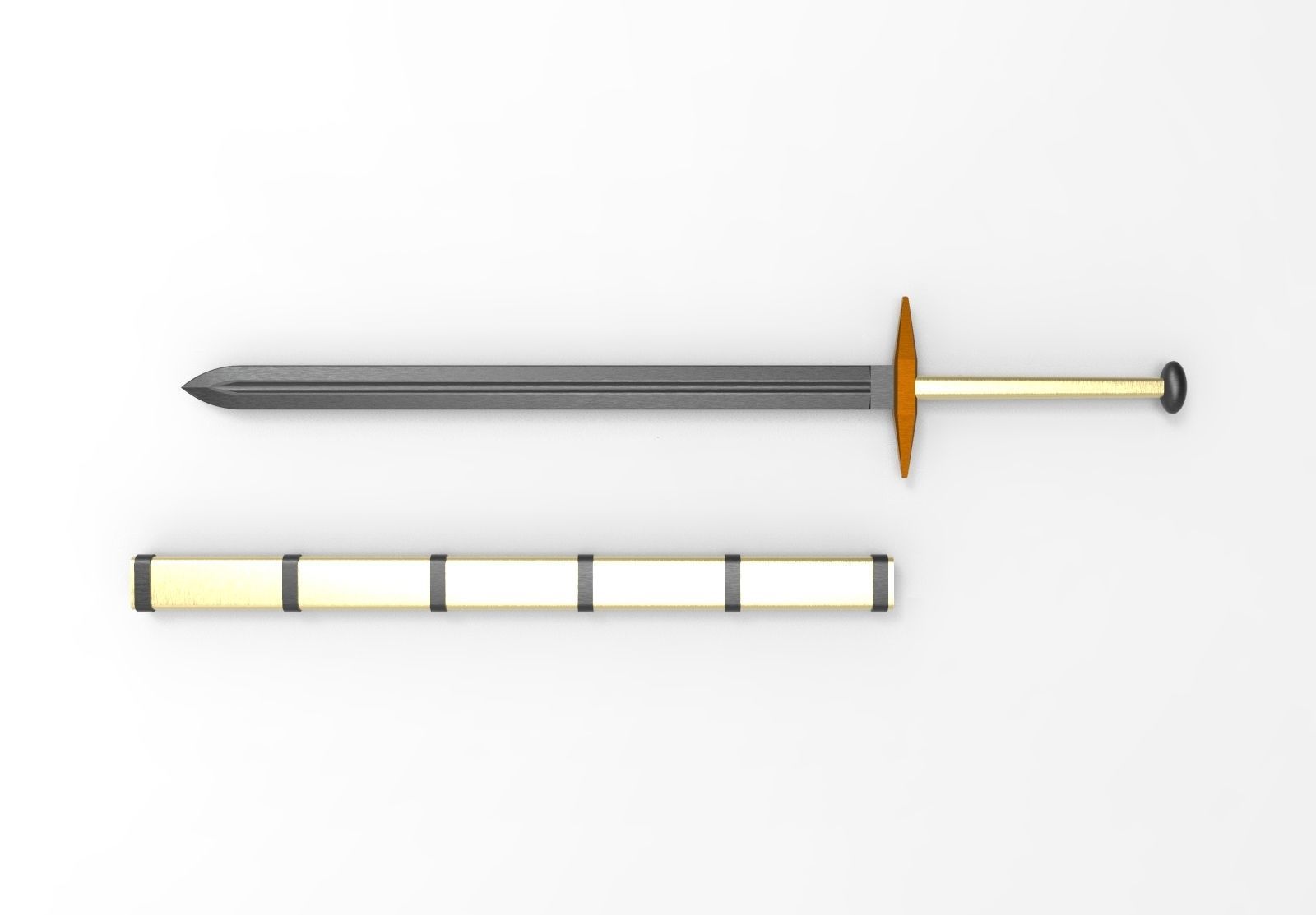 Sword type I 3D model | CGTrader