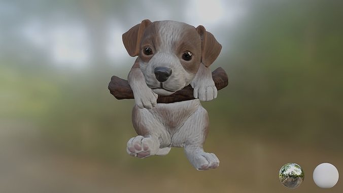 Puppy 02 3D model | CGTrader