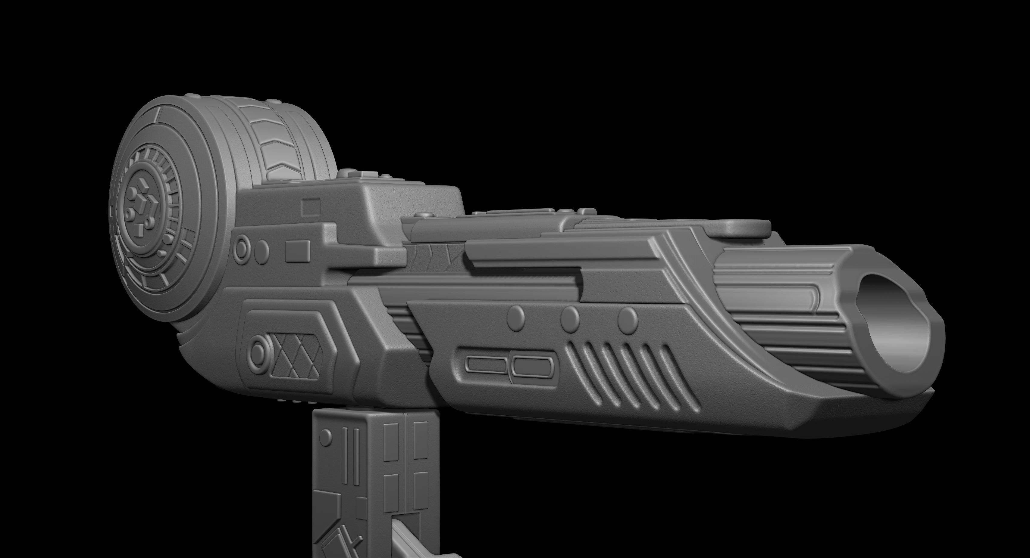Predator Shoulder Cannon plasma 2 Size File for 3D Printing 3D model 3D ...