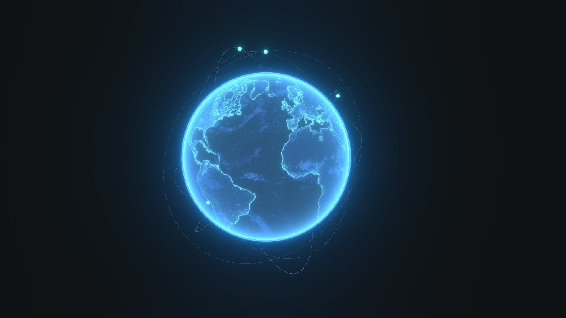 3D model Animated Hologram Planet Earth Sci-Fi 3D Model 8k Textures VR ...