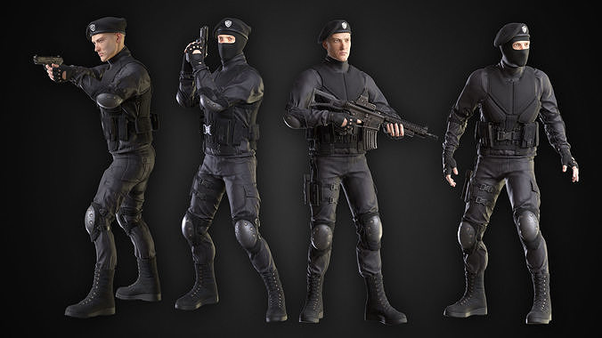 3D model Military Spy VR / AR / low-poly | CGTrader