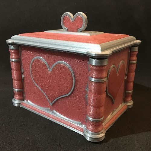 Heart Shaped Box 3D model 3D printable | CGTrader