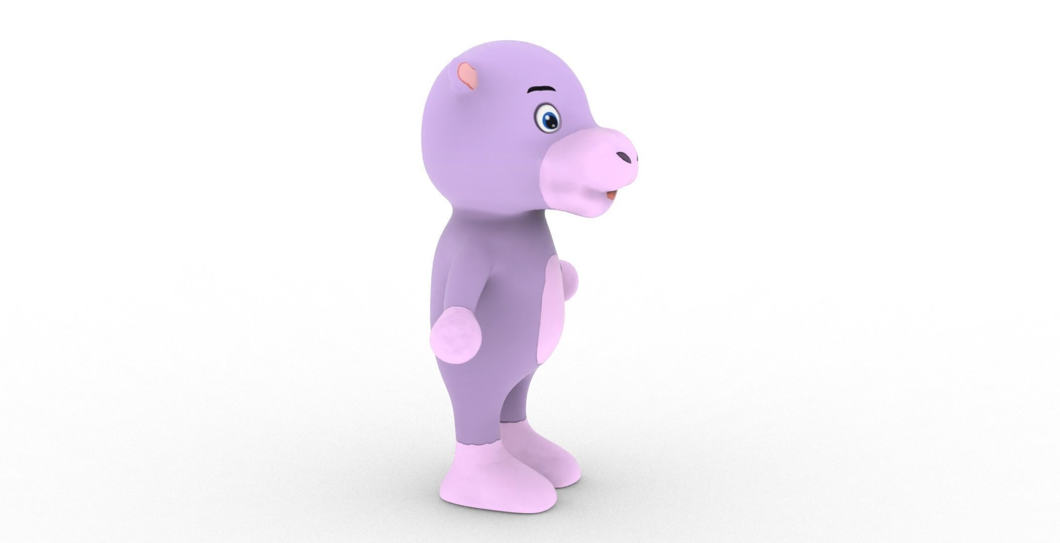 3D model Character008 Animated Hippo 3D VR / AR / low-poly | CGTrader