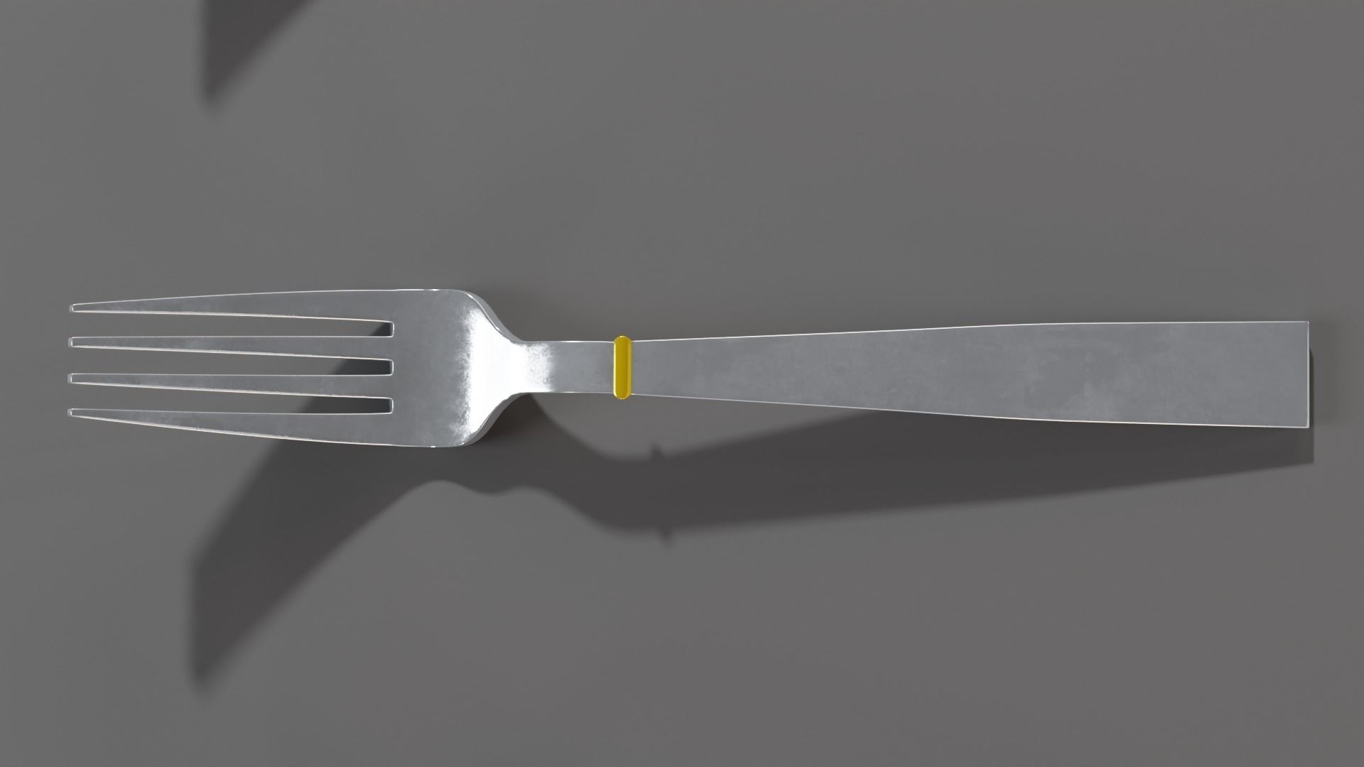 spoon set fork with handle 3D model | CGTrader