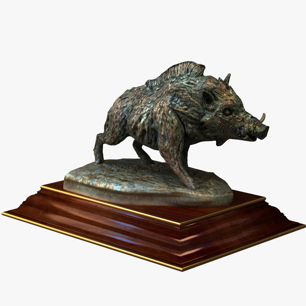 Boar Statue 3D model | CGTrader