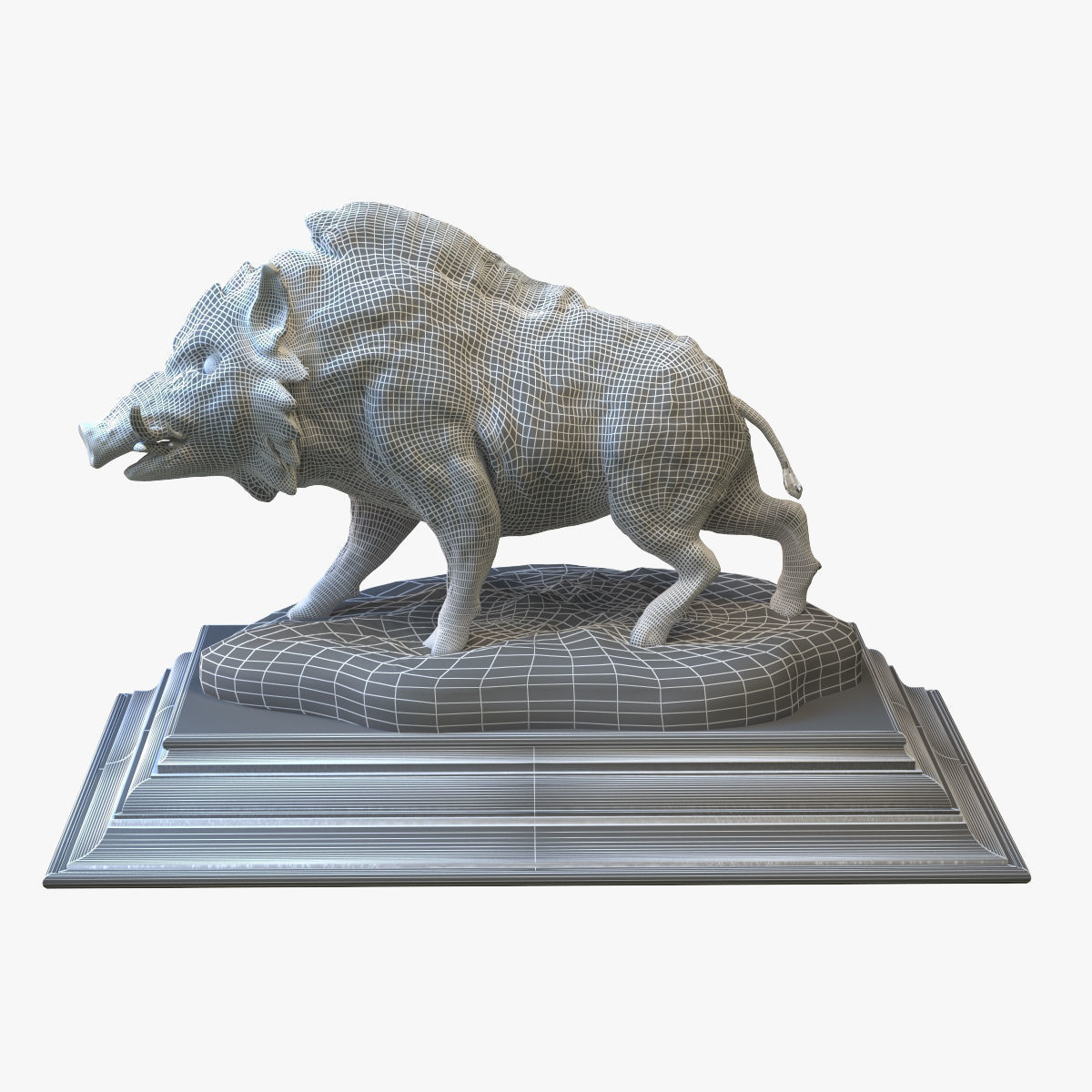 Boar Statue 3D model | CGTrader
