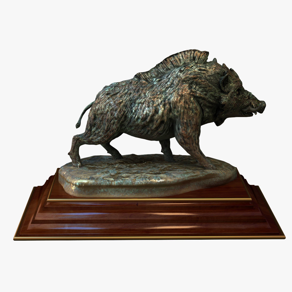 Boar Statue 3D model | CGTrader