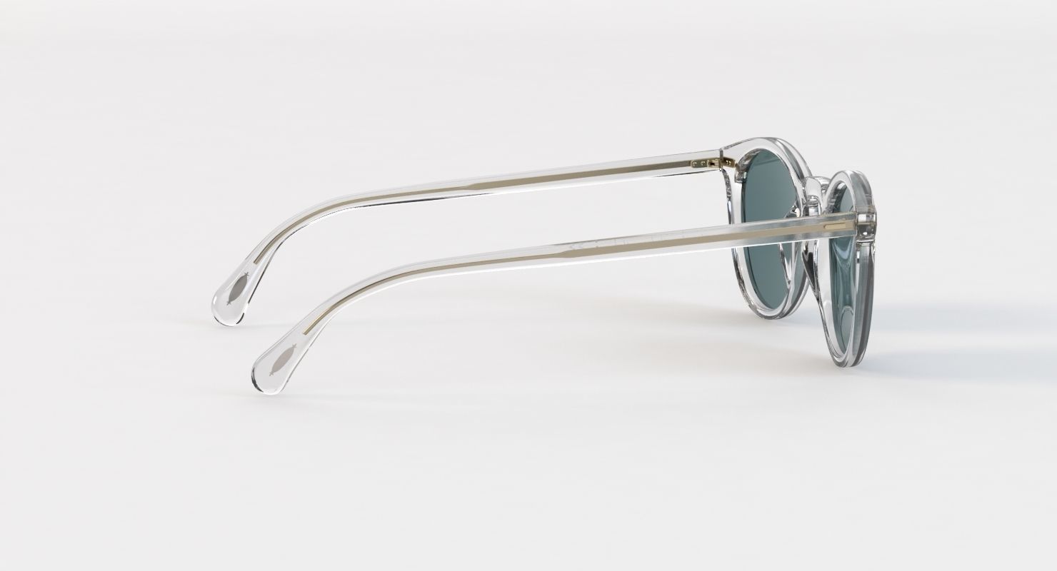 Oliver Peoples Gregory Peck 47 Sun Crystal Indigo Photochromic 3D model ...
