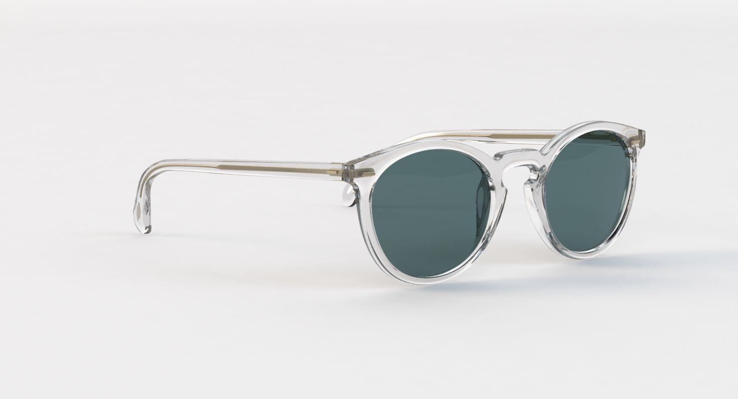 Oliver Peoples Gregory Peck 47 Sun Crystal Indigo Photochromic 3D model ...