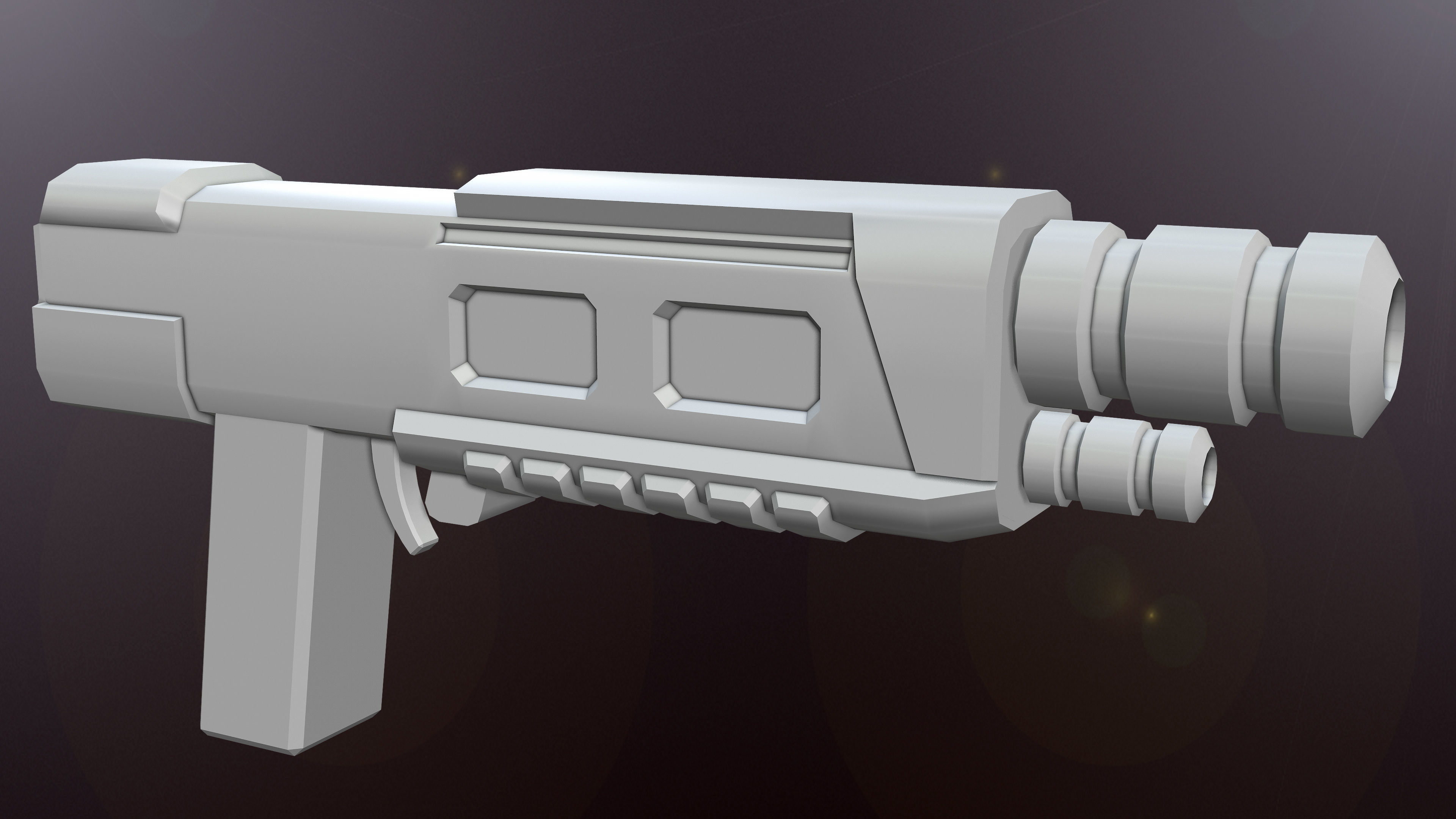 Sci-fi Gun Base meshes with uv 3D model | CGTrader