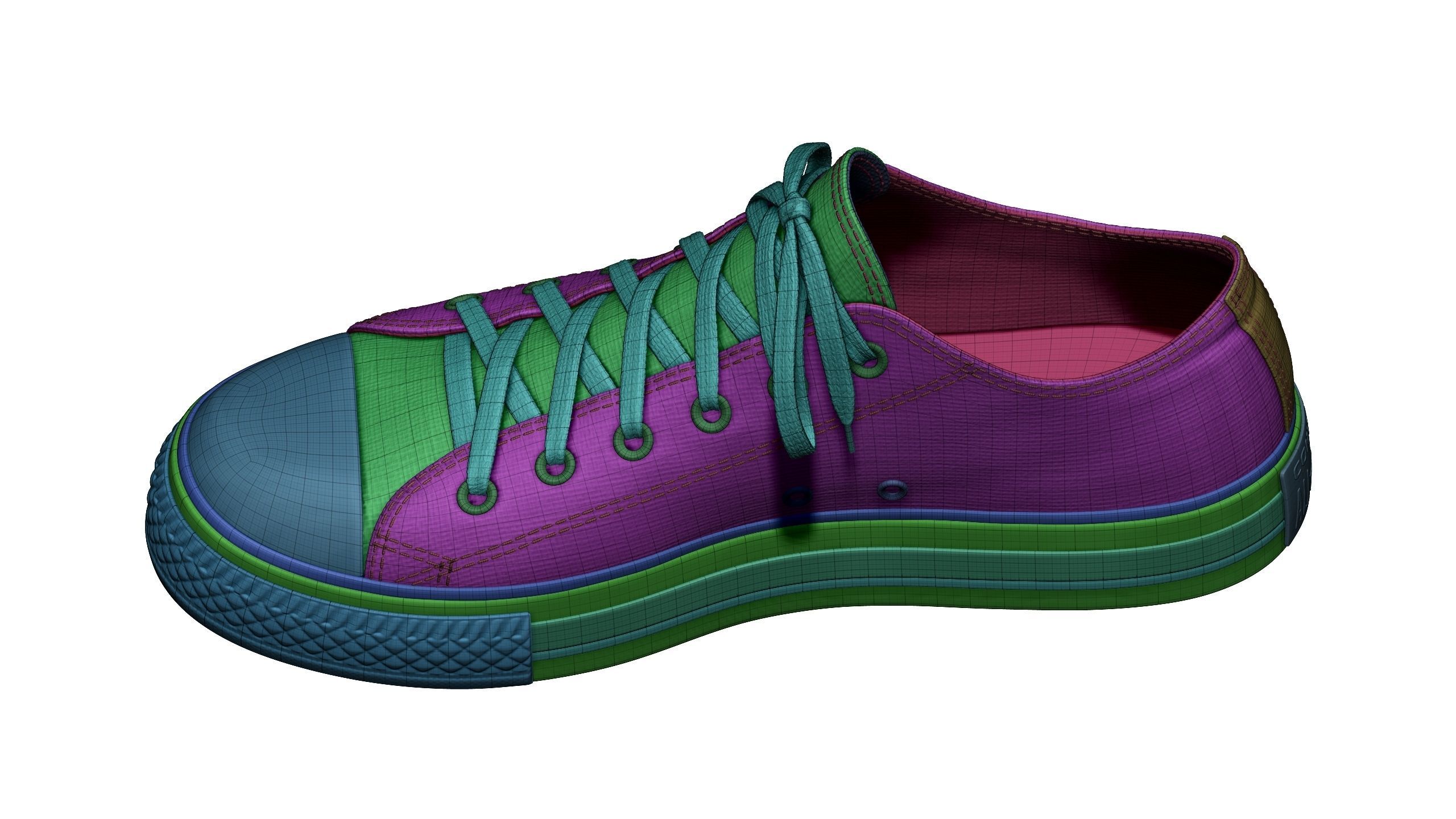 Converse Taylor All Star Shoes High Poly 3D model | CGTrader