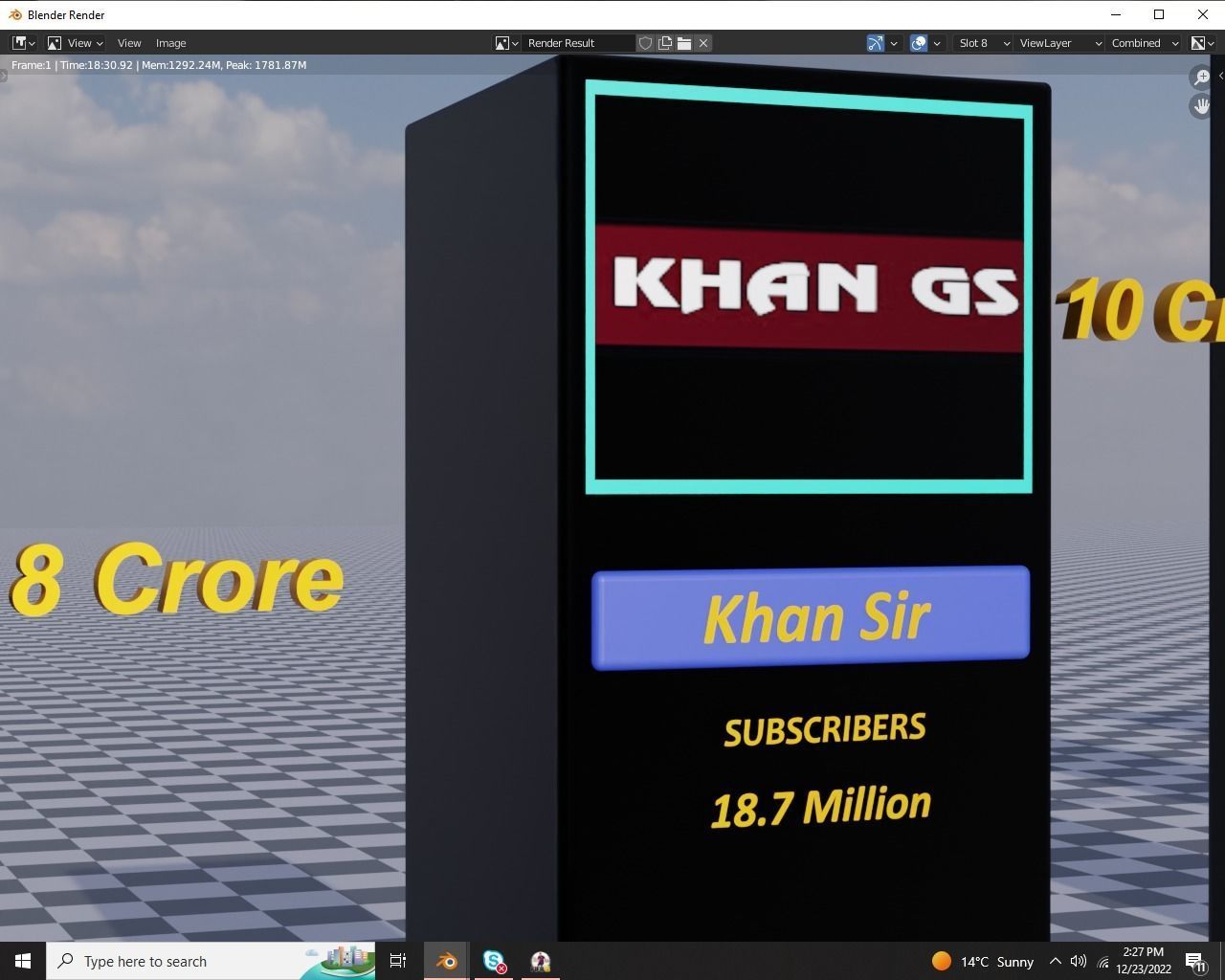 3D model 3d Comparison Video Template Animated 2023 VR / AR / low-poly ...