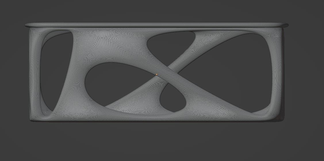 Y2K scifi Futuristic Design Luxury Table 3D model 3D model | CGTrader