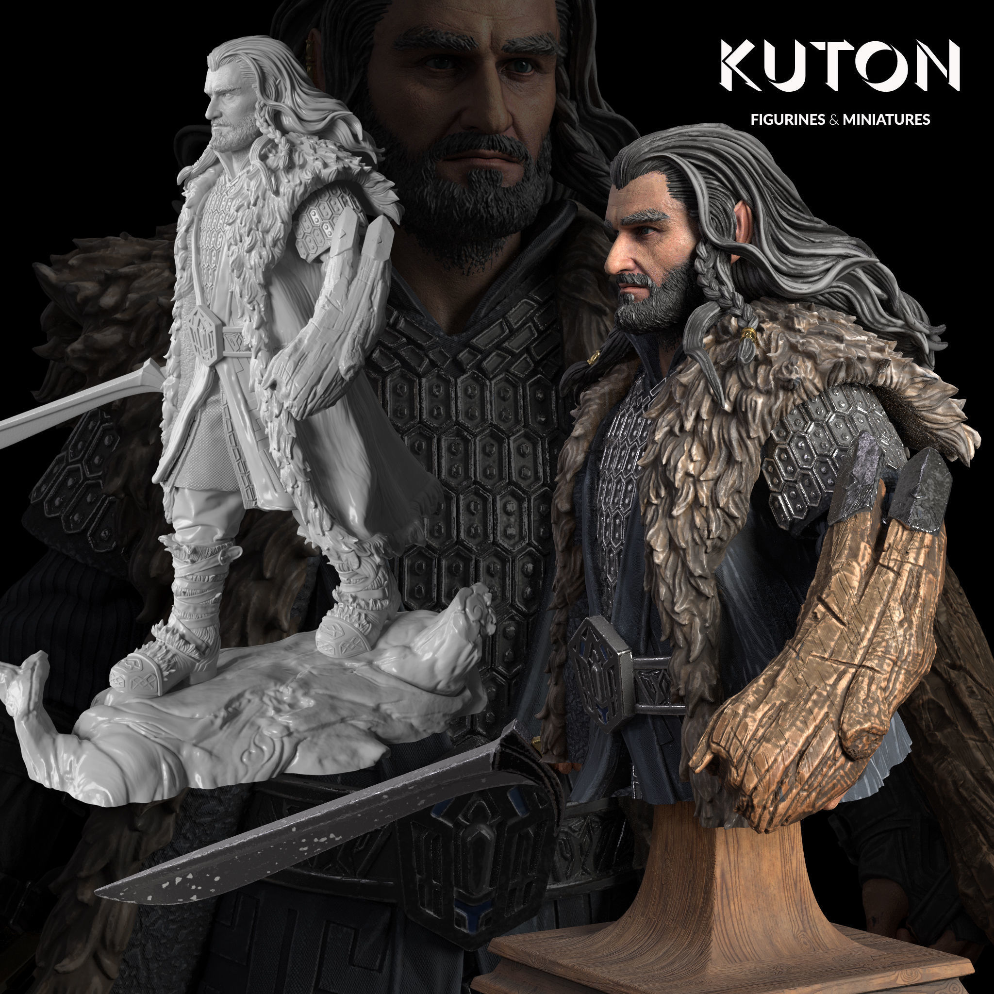 Thorin Oakenshield 3D model 3D printable | CGTrader