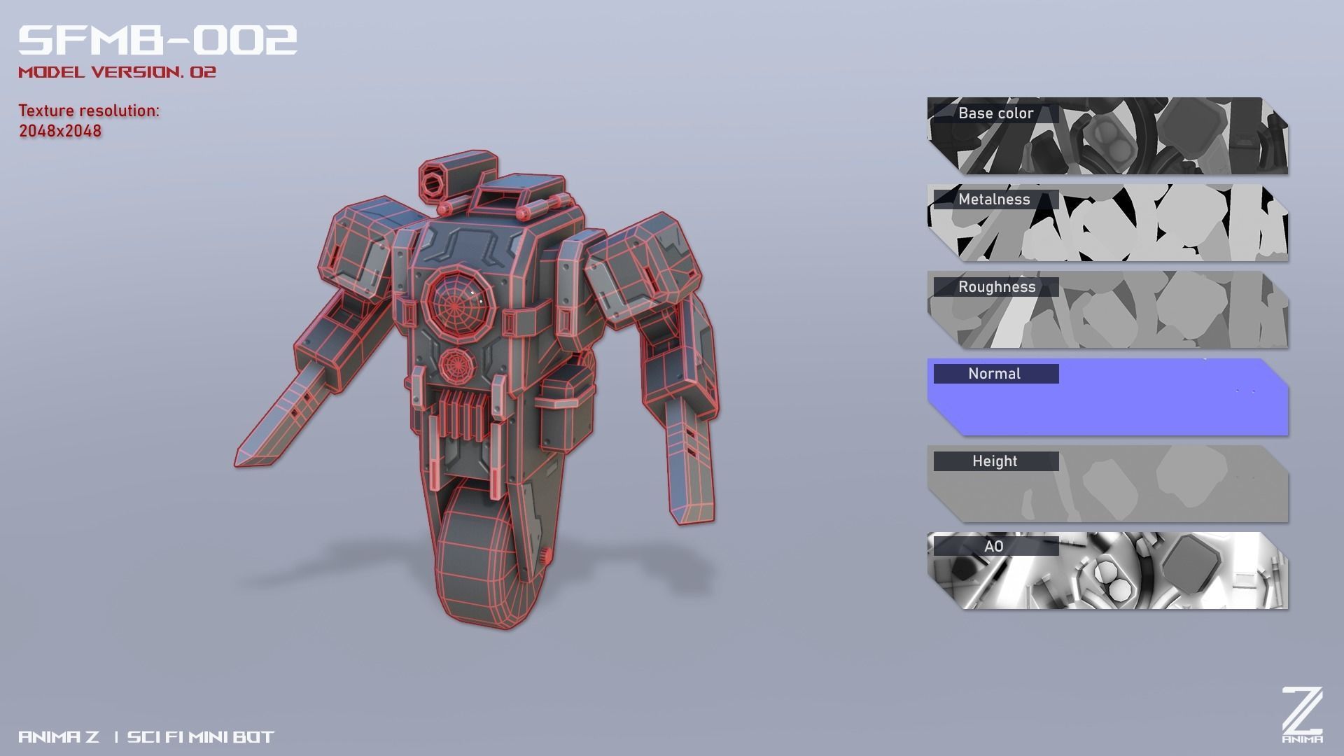 Scifi Mini bot collection VR / AR / low-poly | CGTrader