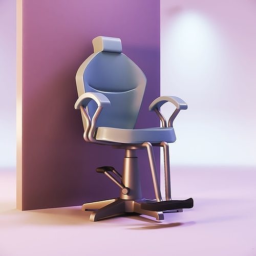 Miniature dollhouse furniture salon chair 3D model 3D printable | CGTrader