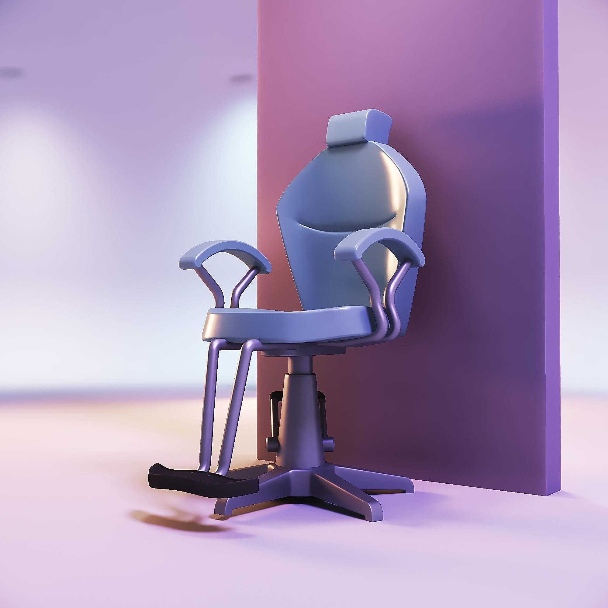 Miniature dollhouse furniture salon chair 3D model 3D printable | CGTrader