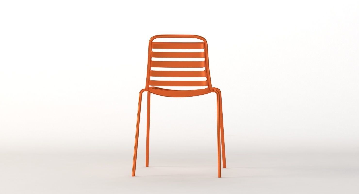 Enea Lts Street Armless Chair By Estudi Manel Molina 3D model | CGTrader