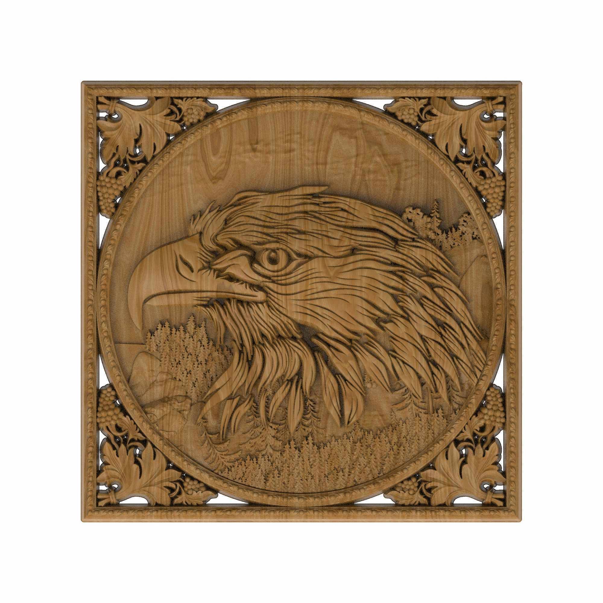 Carved panel painting STL 3D model | CGTrader