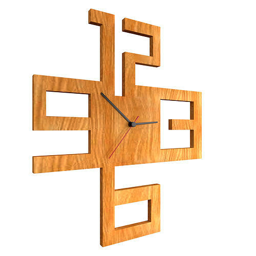 Clock w Large Numbers 3D model | CGTrader