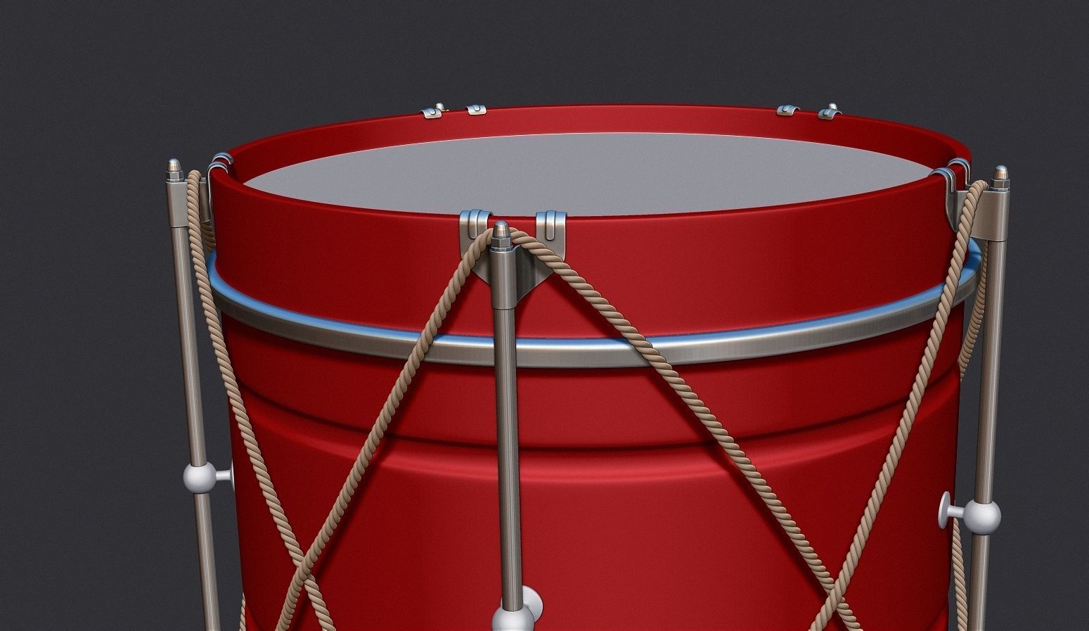 Single Drum 3D model 3D printable | CGTrader