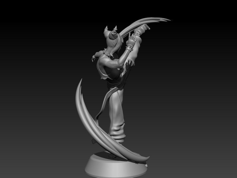 Street Fighter Juri 3D model 3D printable | CGTrader