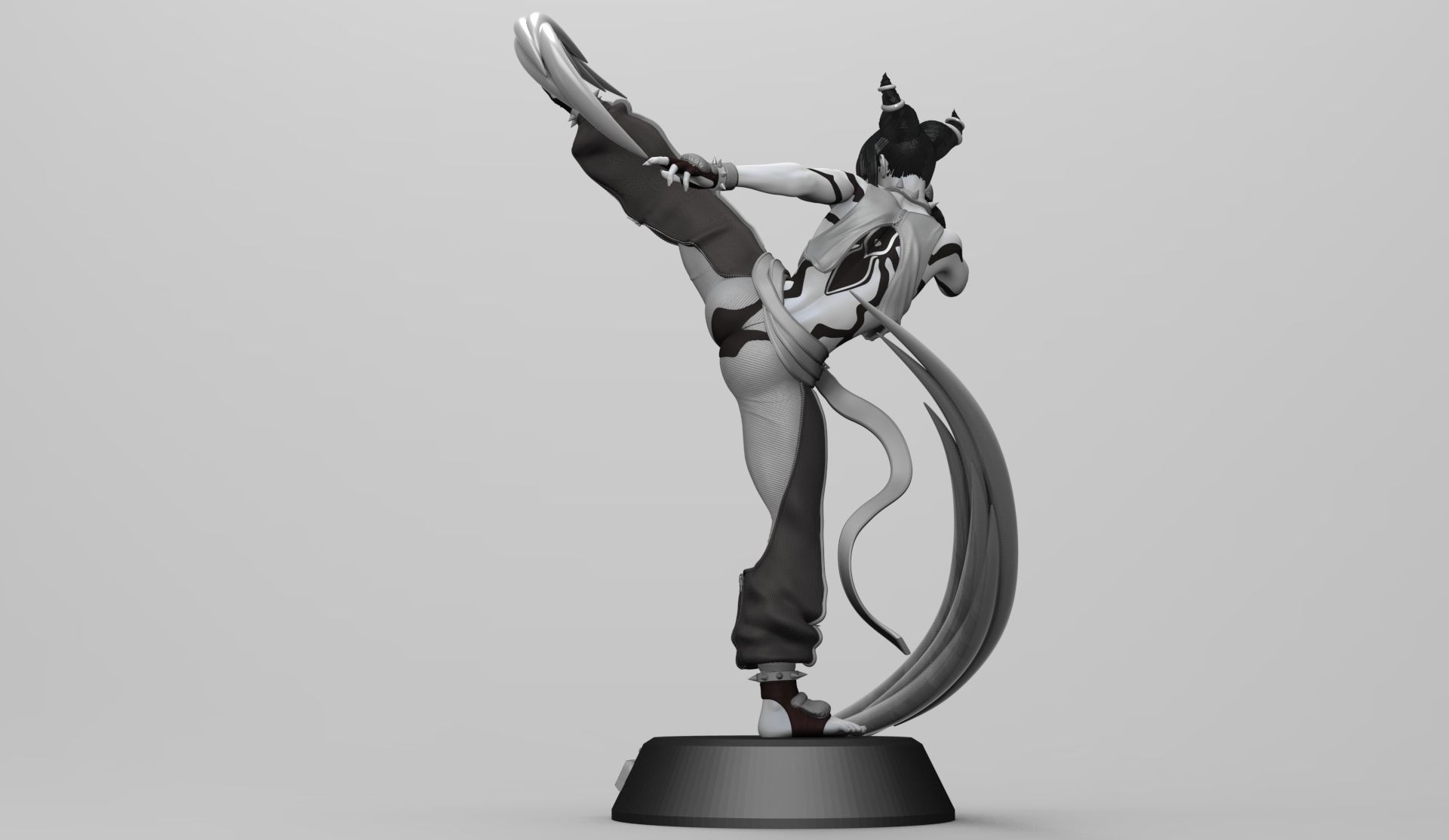 Street Fighter Juri 3D model 3D printable | CGTrader