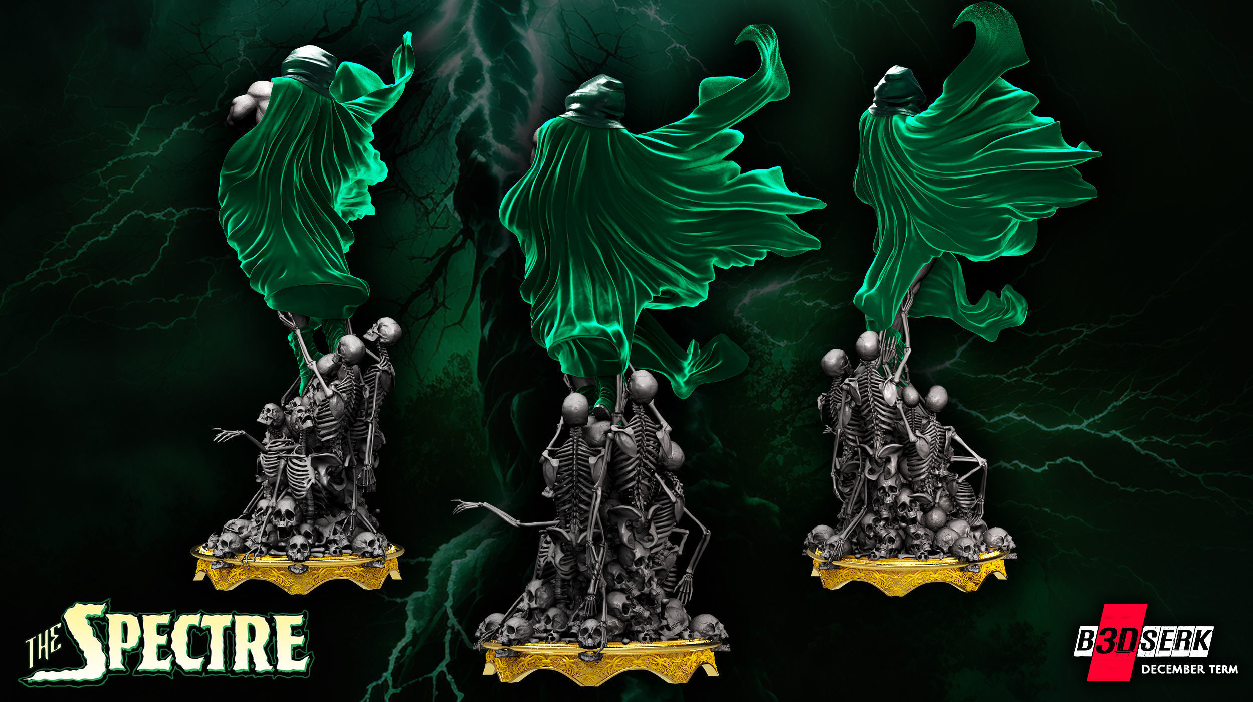 B3DSERK December term 2022 Spectre Sculpture ready for printing 3D ...