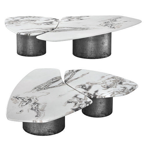 TECTRA 2 MARBLE COFFEE TABLE 3D model | CGTrader