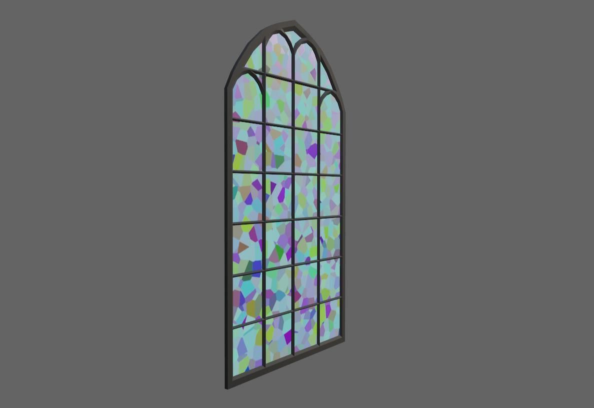 3D model Stained Glass Window - Vitral VR / AR / low-poly | CGTrader