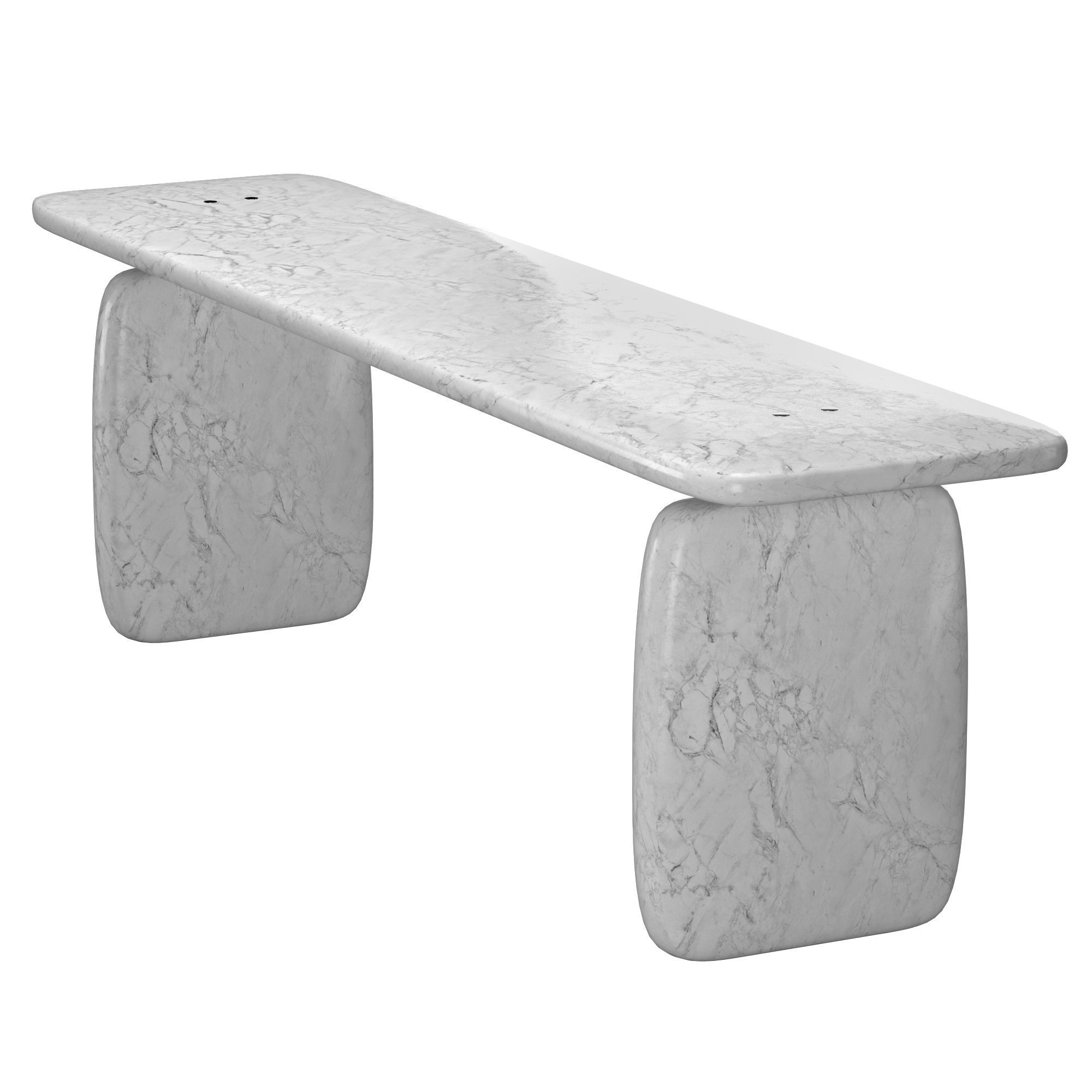 ATLAS CARRARA MARBLE BENCH 3D model | CGTrader
