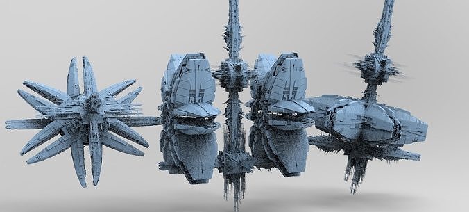 Cyberpunk Mega City Docks Tower 3 designs 3D model | CGTrader