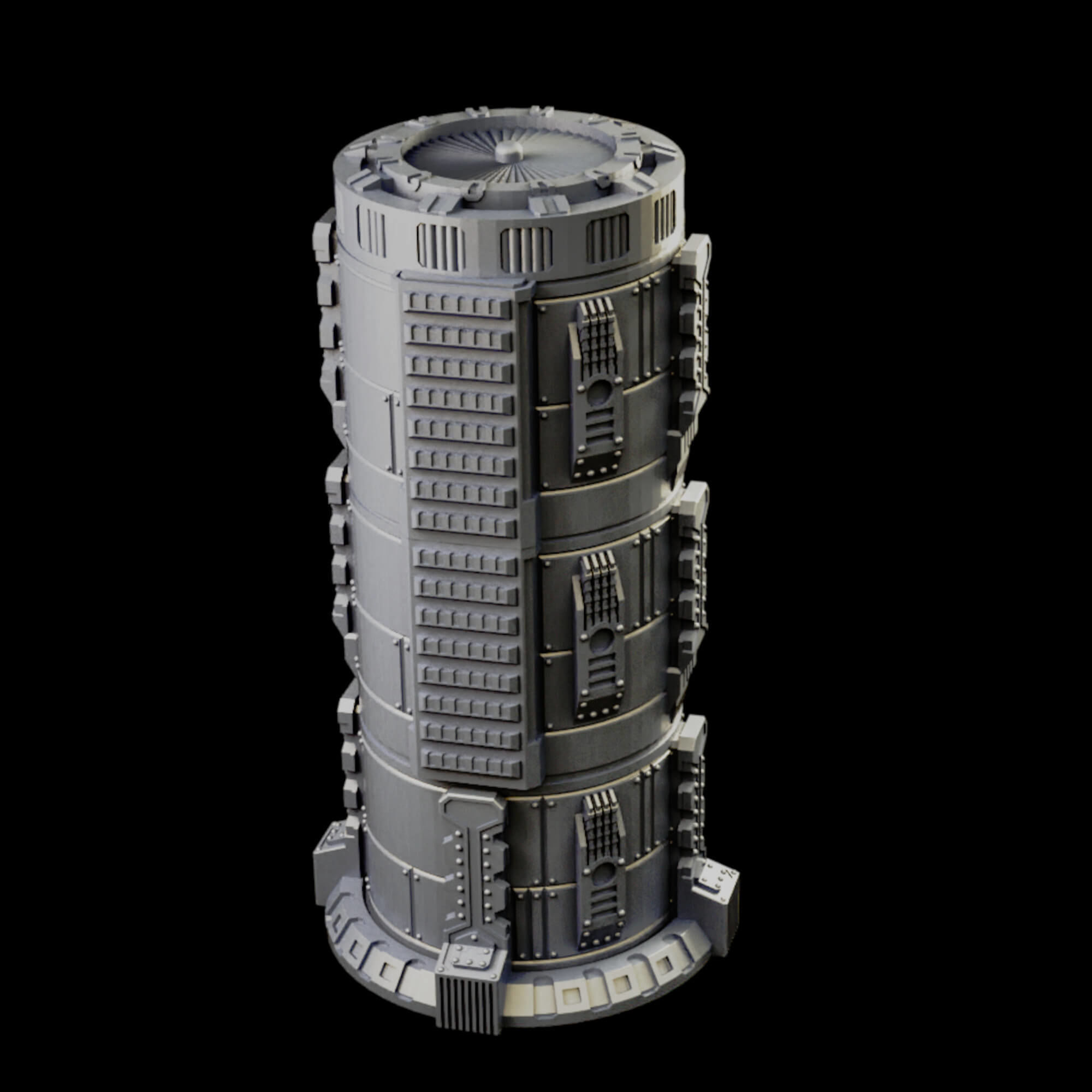 Chemical Factory Vats And Storage Tank Sci Fi Terrain 3D model 3D ...